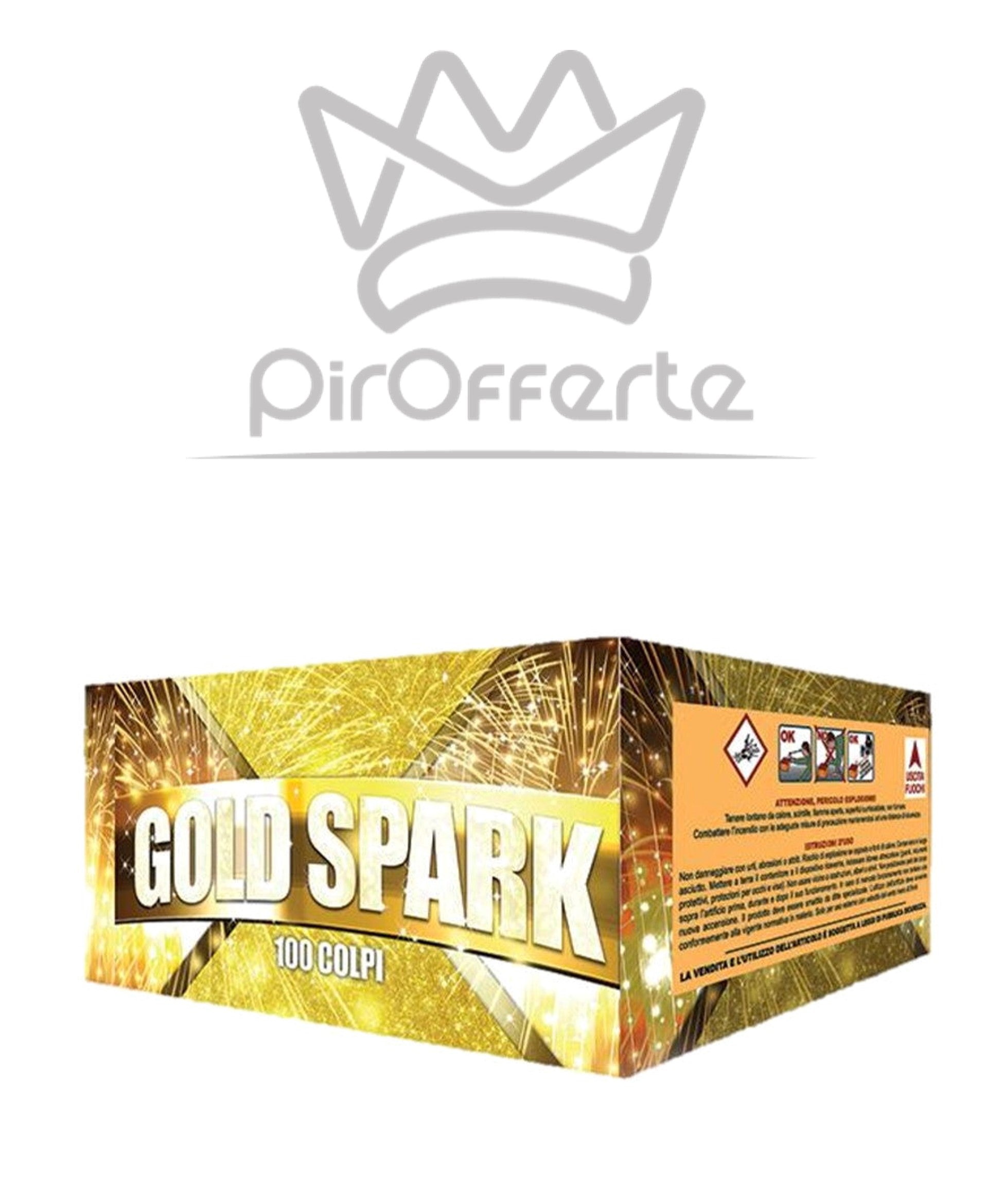 Batteria GOLD SPARK 100 colpi – PirOfferte | Ingrosso Fireworks